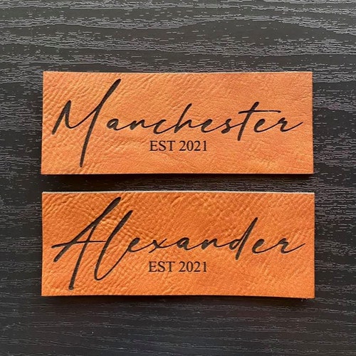 Custom Last Name Patch for Bride Leatherette Vegan Leather | Etsy