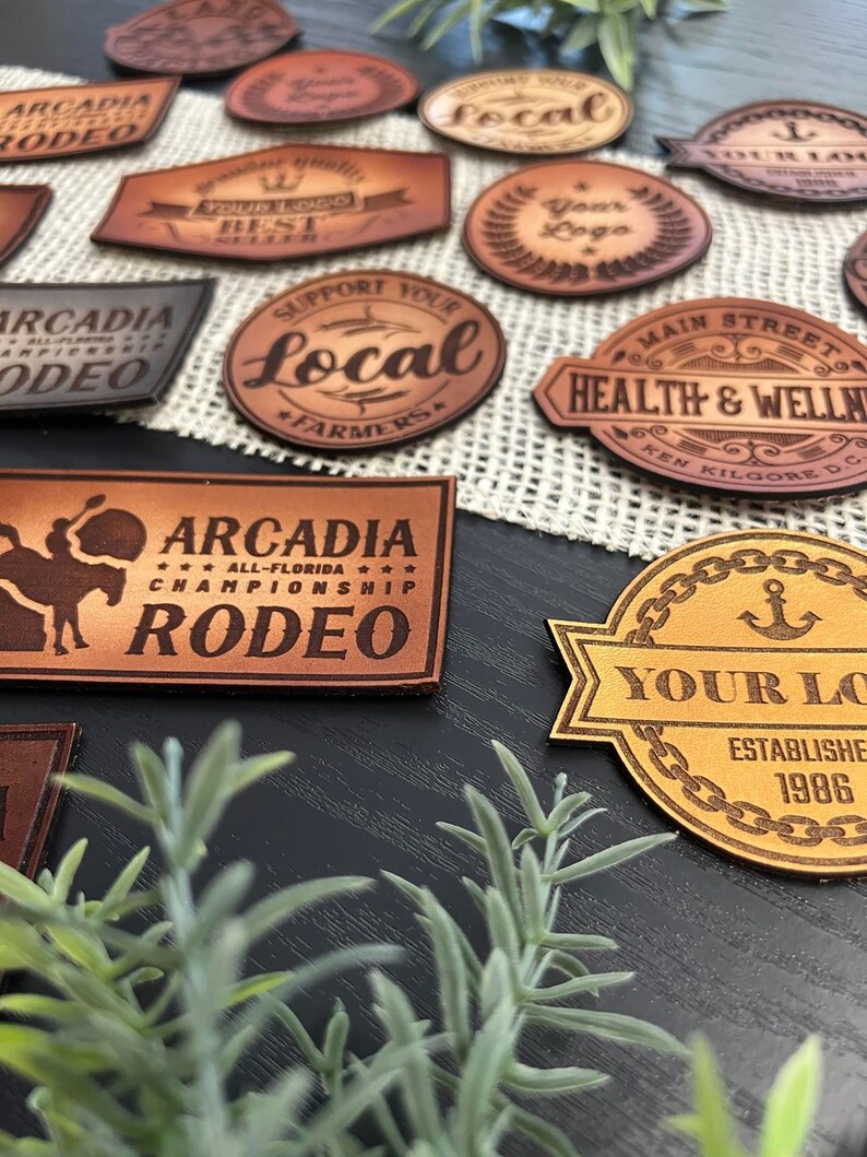 Custom Genuine Leather Patches for Groups Events Business - Etsy