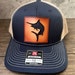Swordfish Leather Patch Hat - Richardson 112 - Etsy