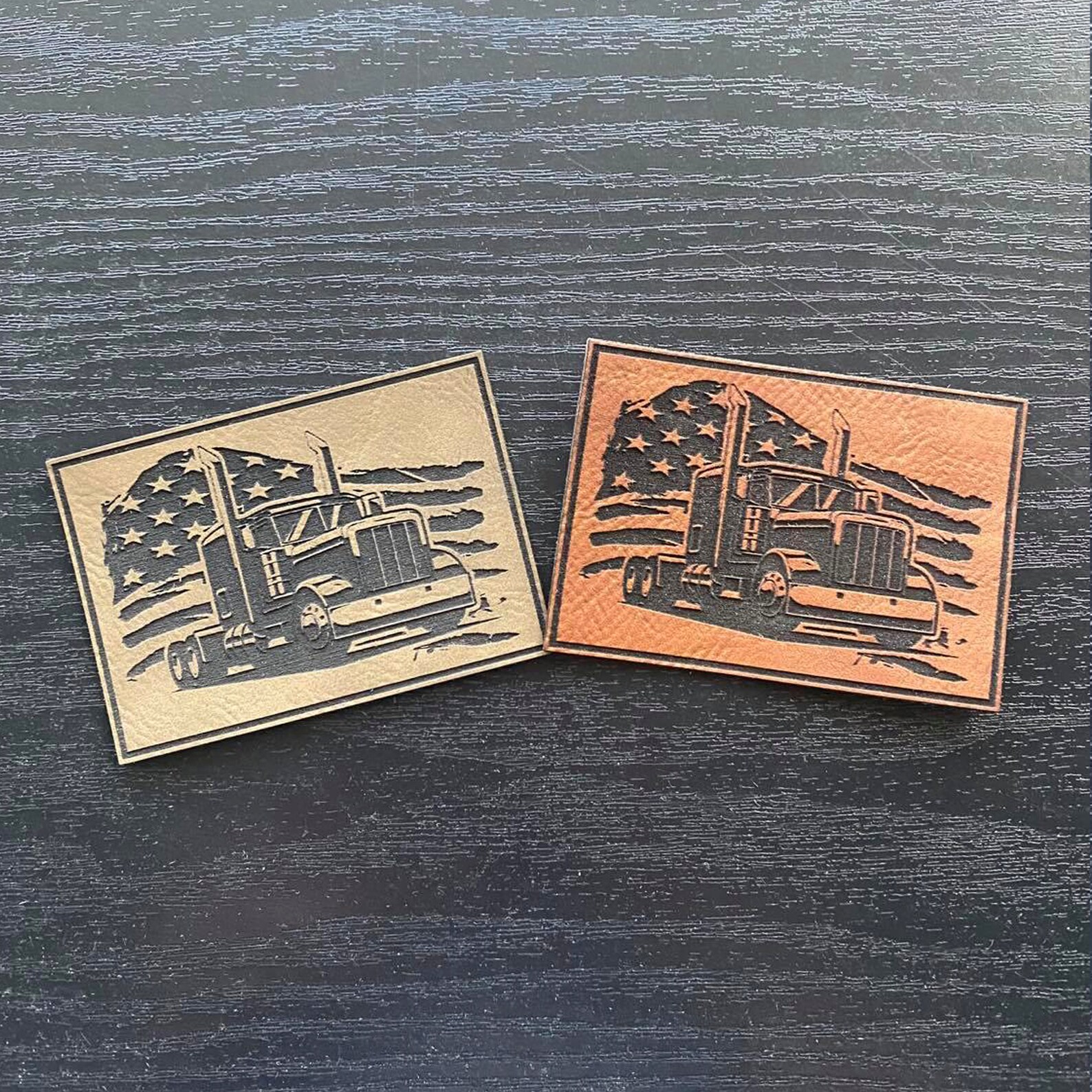 American Trucker Patch for Hats Bags Jackets Leatherette - Etsy