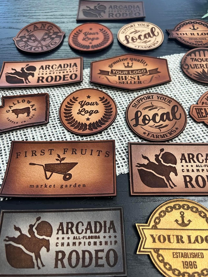 Custom Genuine Leather Patches for Groups Events Business - Etsy