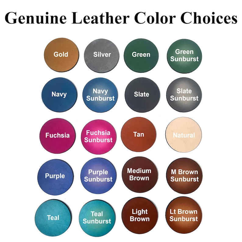 Mountain Lake Leather Patch - Choose Your Color - Etsy
