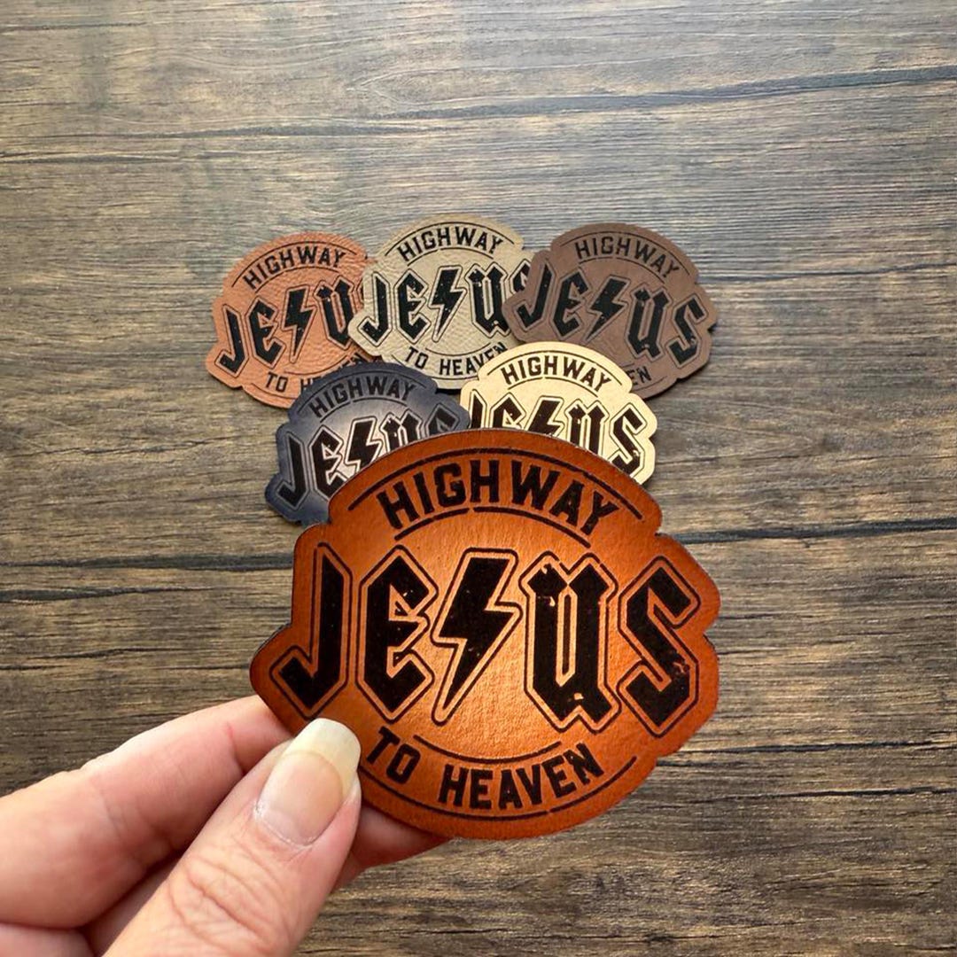 Jesus Highway to Heaven Patch, Christian Leather Patch, Faith Patch for ...