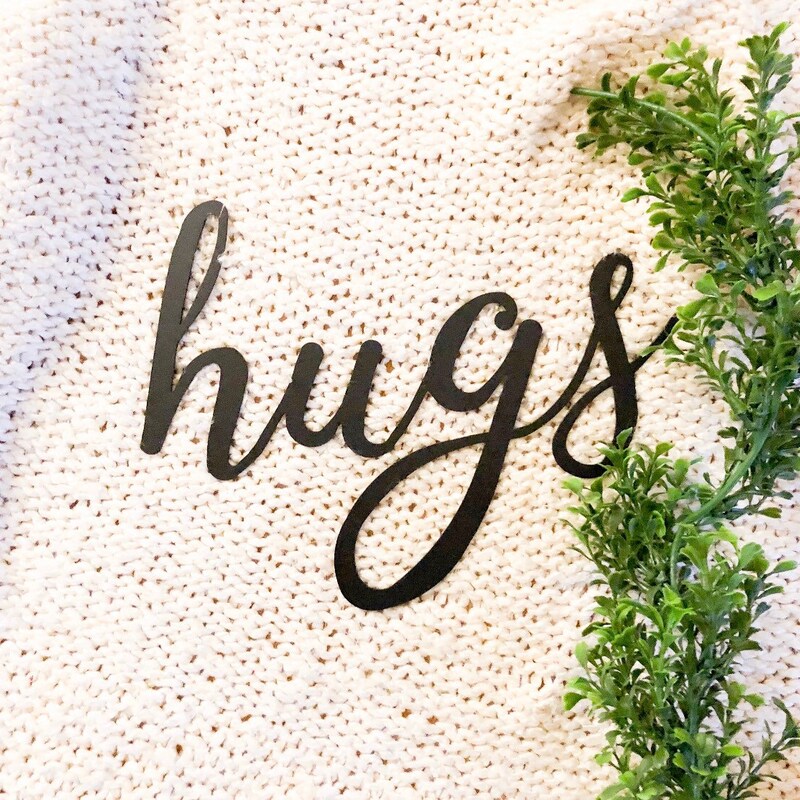 Hug Sign - Etsy
