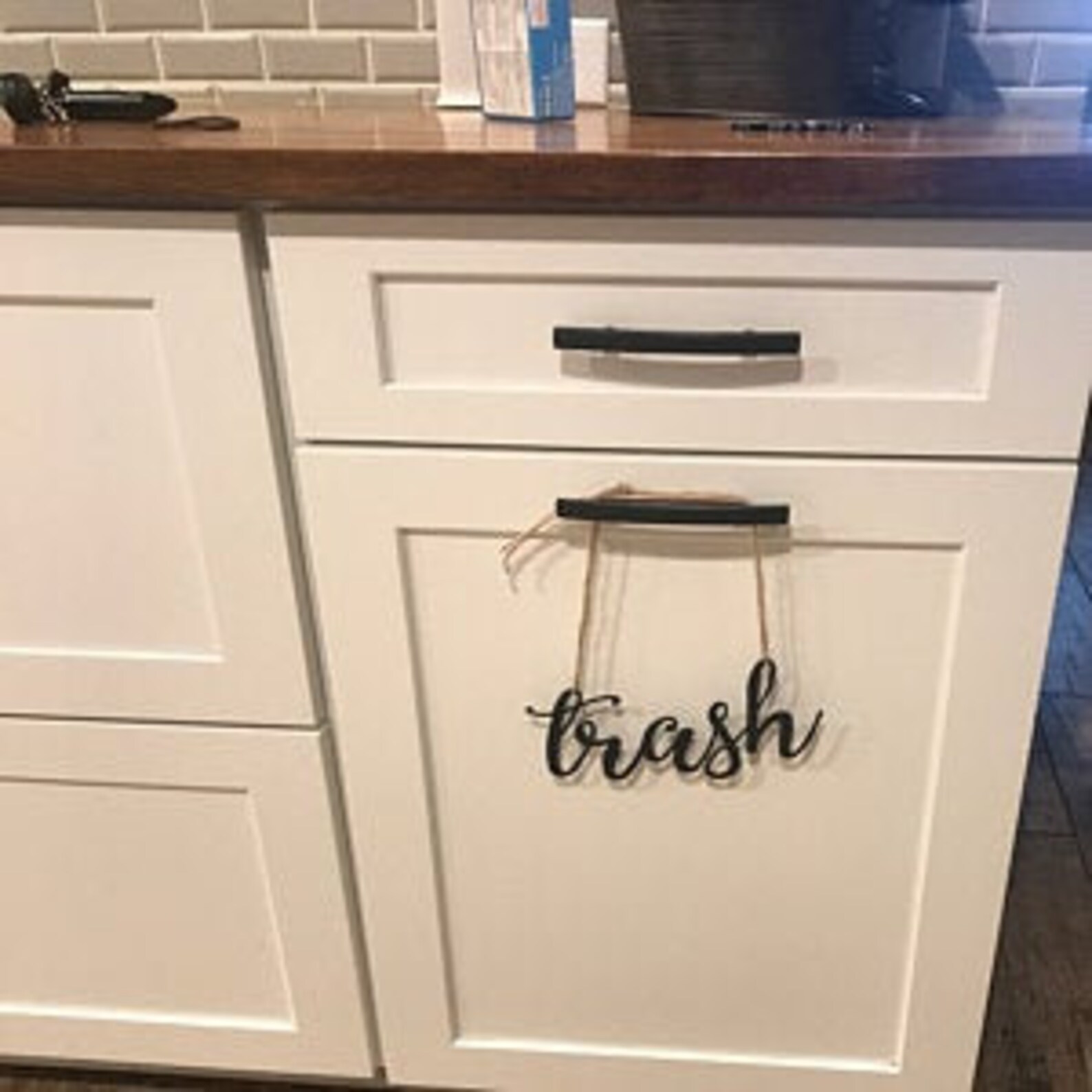 Trash Metal Sign - Etsy