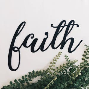 Metal Faith Sign - Etsy
