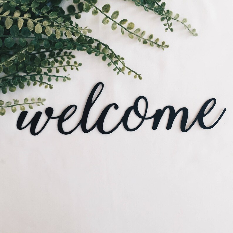 Welcome Sign 1 Foot Long - Etsy
