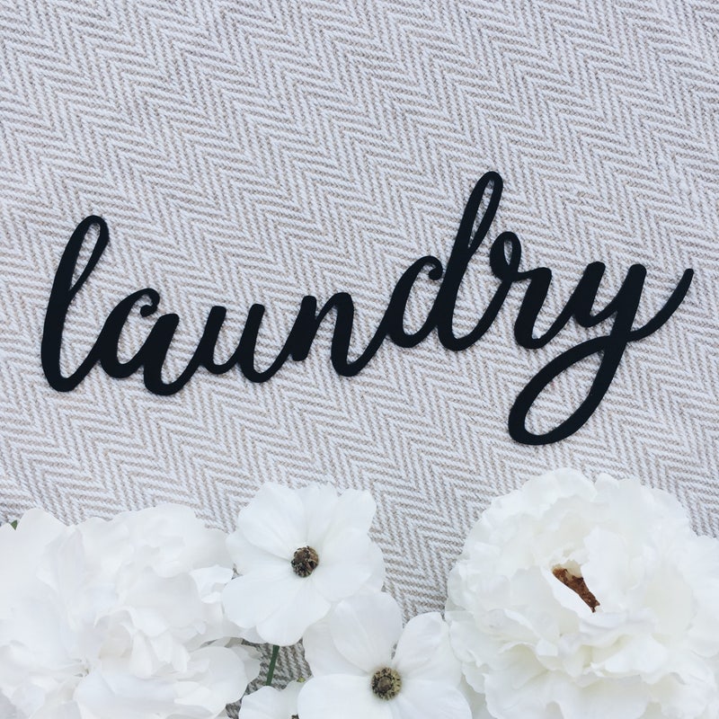 Hanging Laundry Sign - Etsy