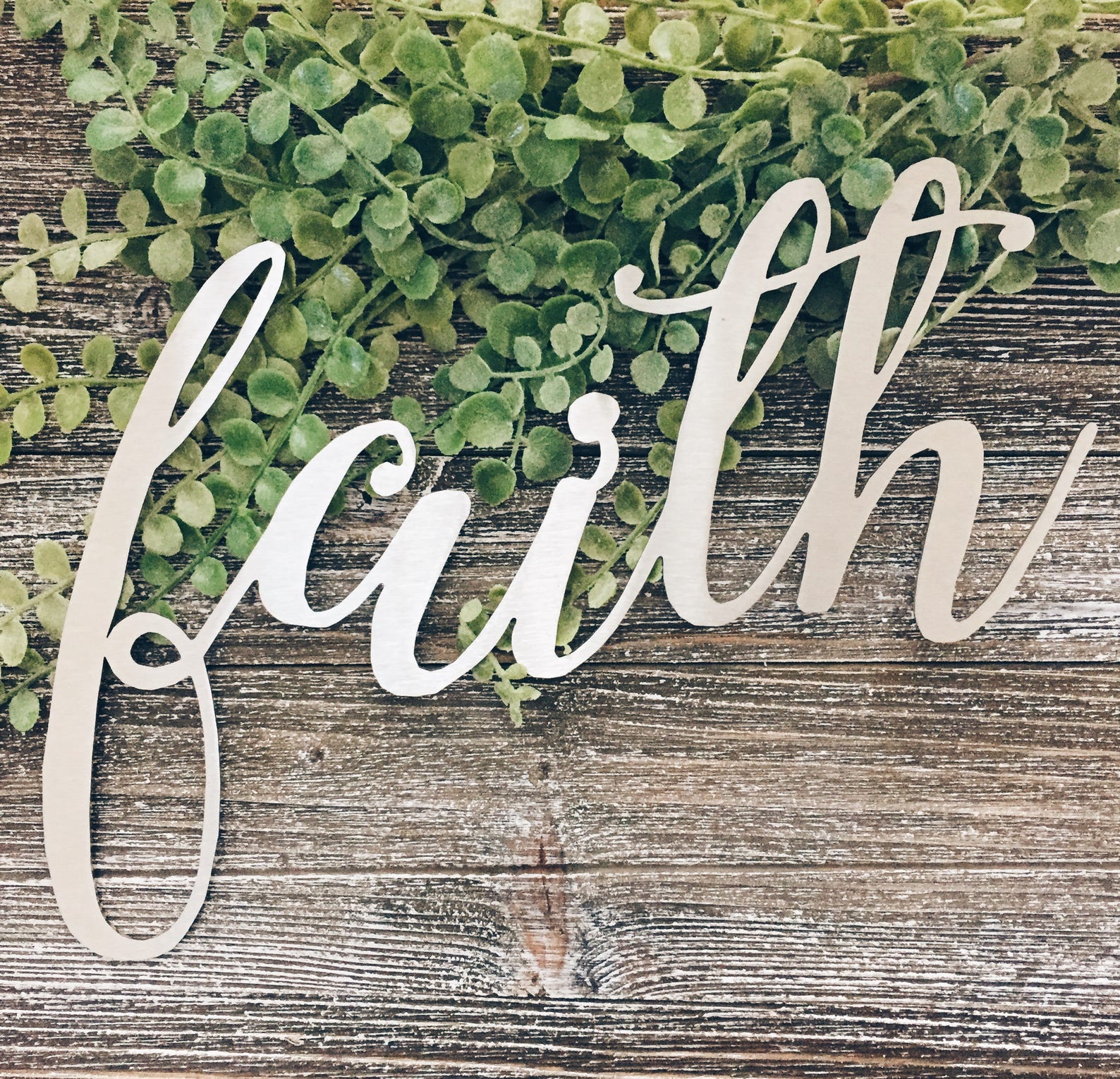 Metal Faith Sign - Etsy