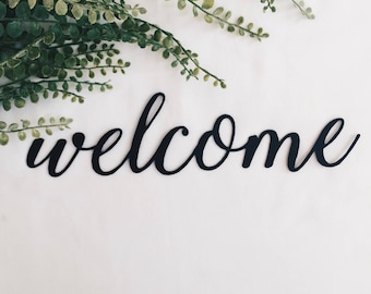 Welcome Sign 1 Foot Long | Etsy