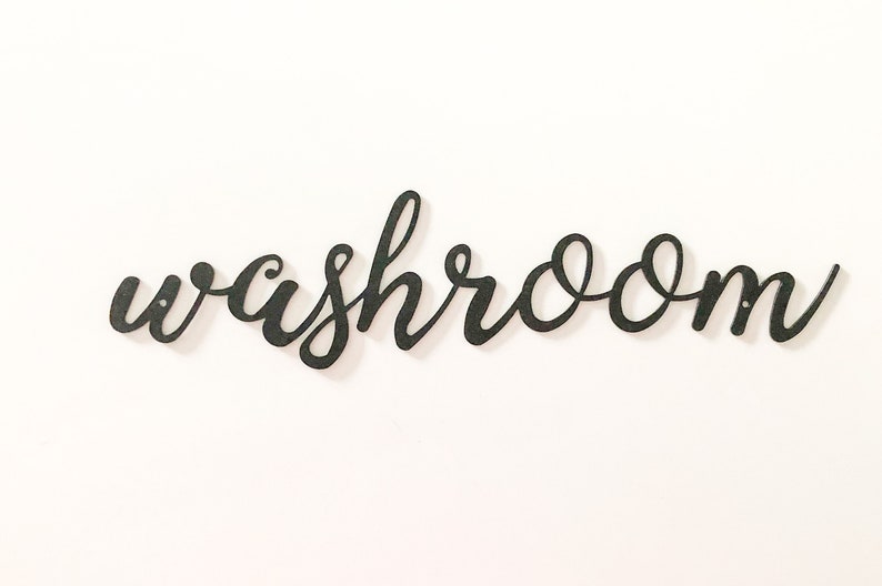 Washroom Sign - Etsy