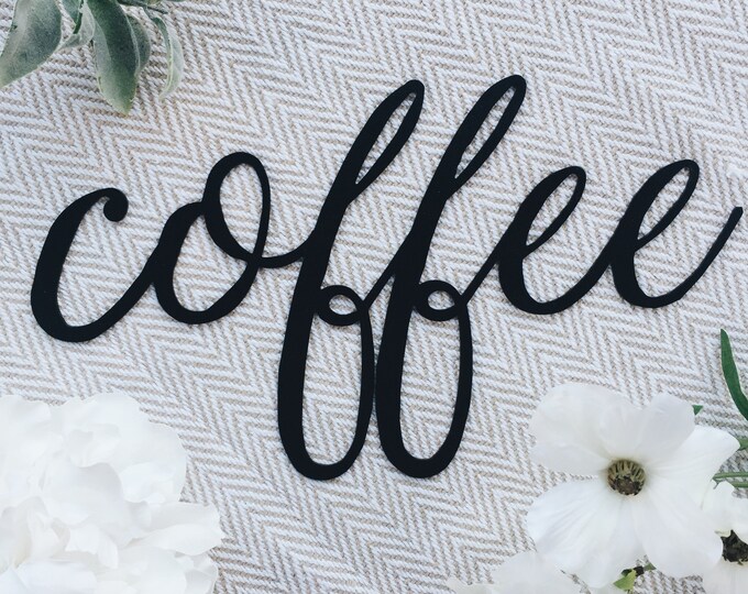 Metal Coffee Sign Wall Art - Etsy