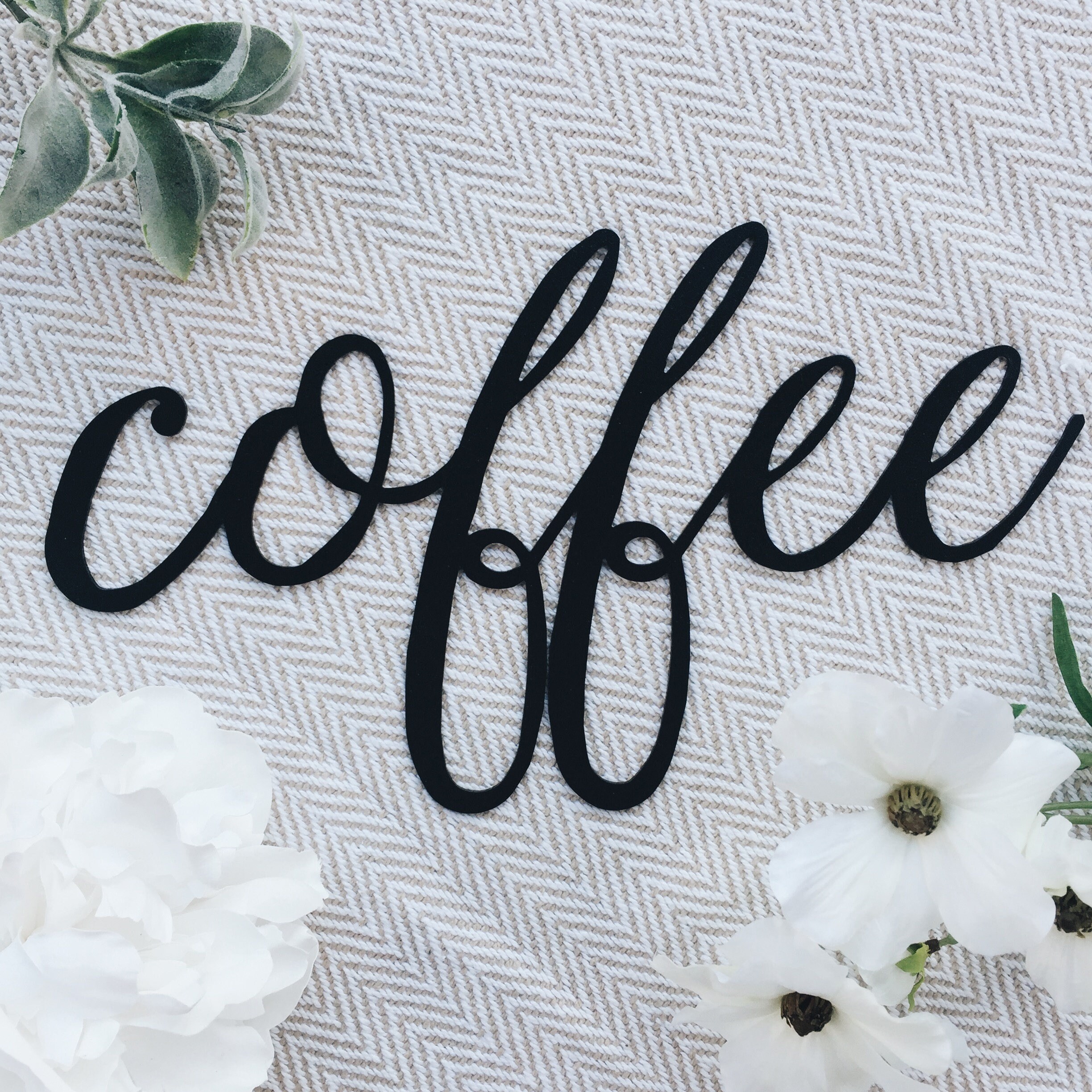 Coffee Metal Sign Monogram Metal Shop | Etsy