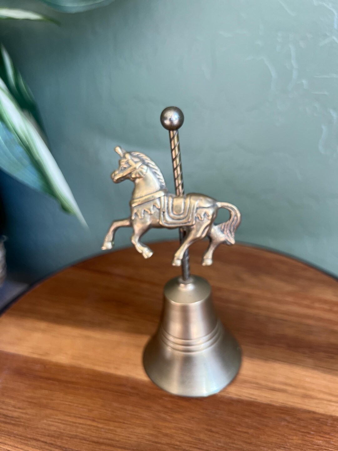 Vintage Price Products Solid Brass Carousel Merry Go Round Horse Bell 6 ...