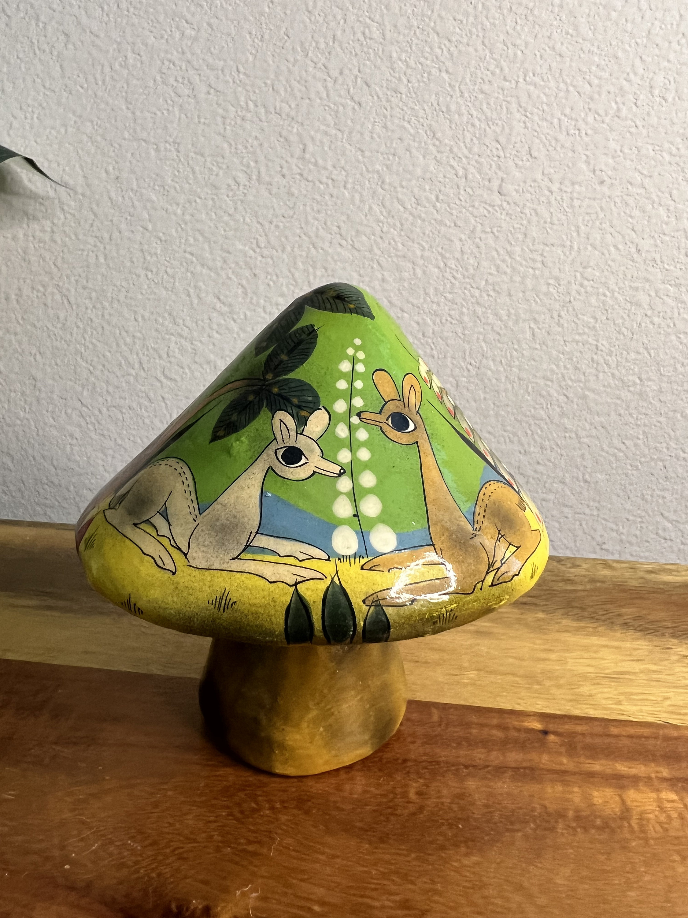 Mateo Mexican Paper Mache Mushroom 4.5 - Etsy