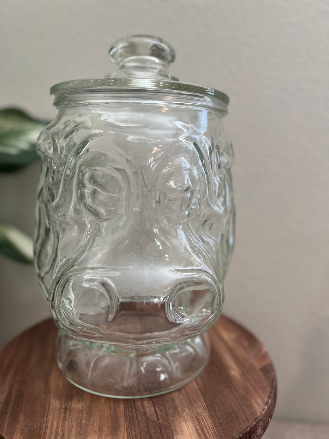 Vintage 1970s Hippo Cookie Jar Libbey Glass Clear House Hippo - Etsy