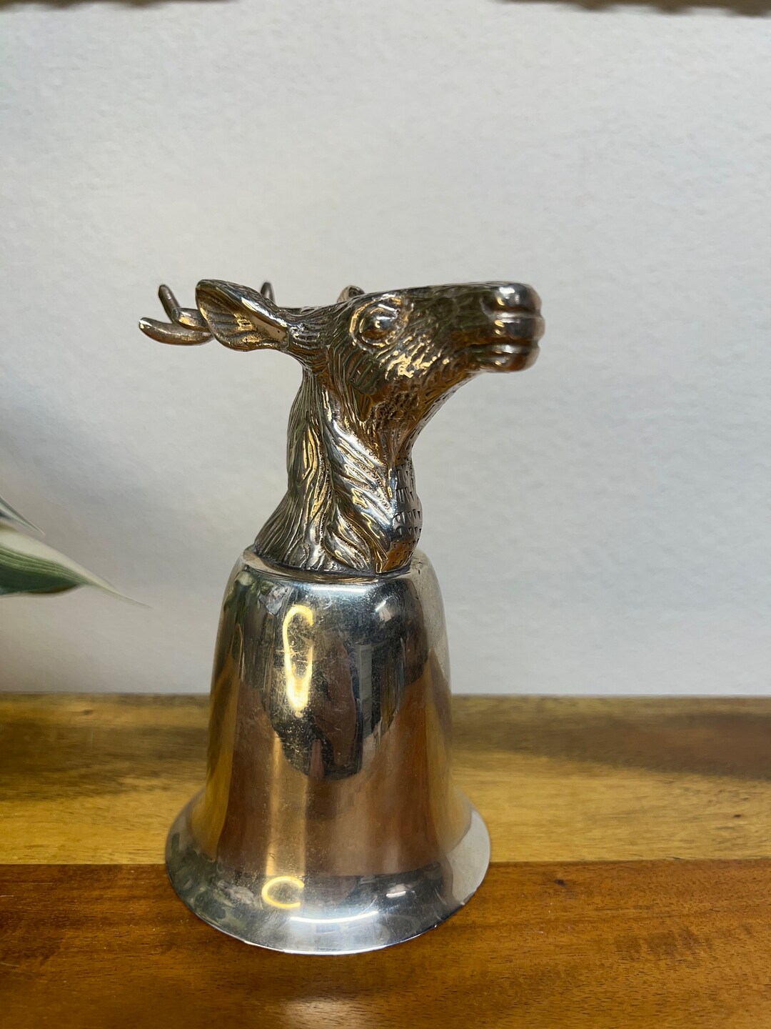 Vintage Silver Plated Stirrup Cup Goblet Deer Stag Elk Head - Etsy