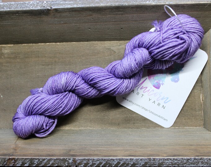 Lilac Handpainted Art Yarn - Etsy