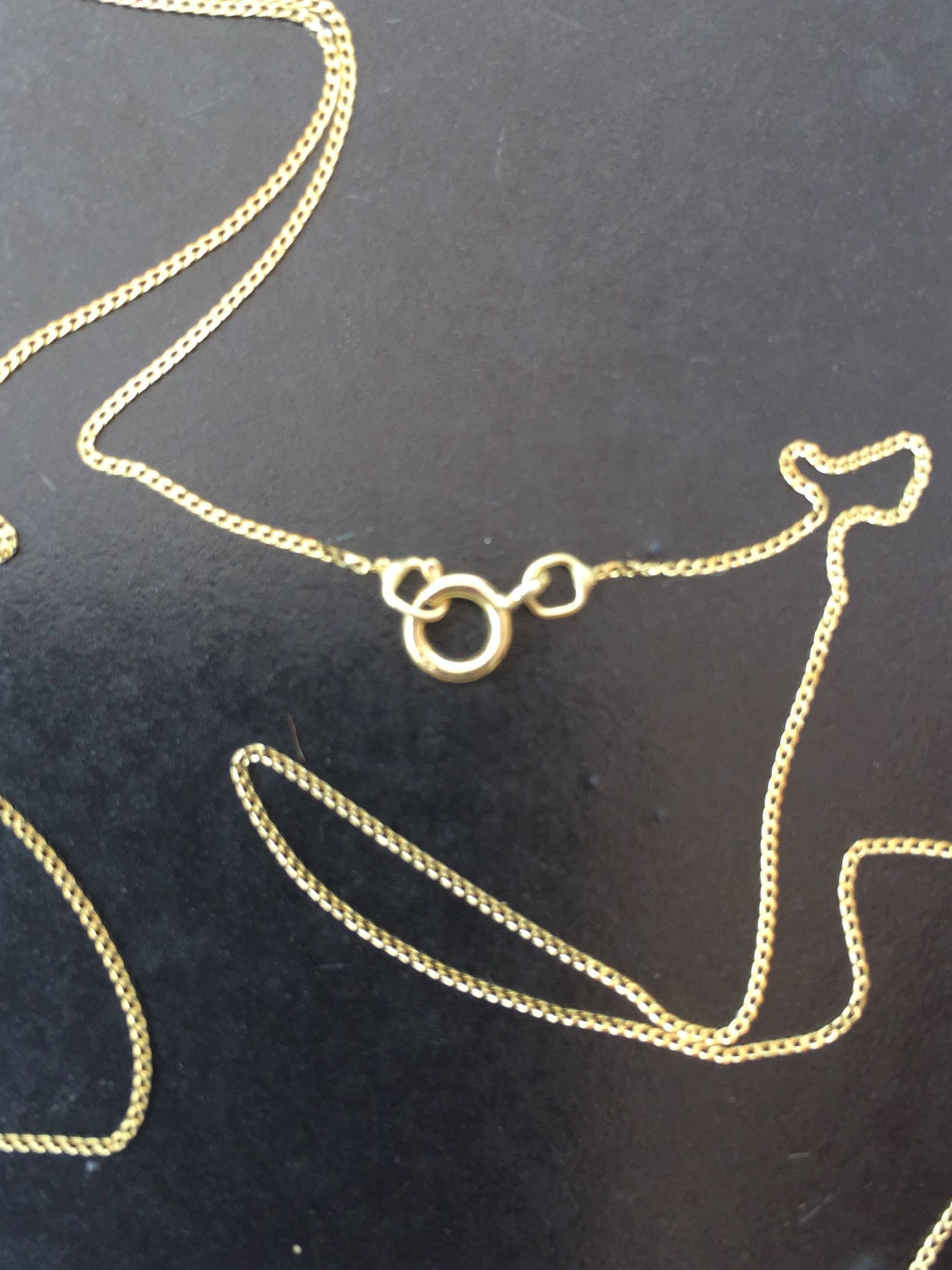 2 Tone Necklace. 9ct Gold Chain With Sterling Silver Tube - Etsy