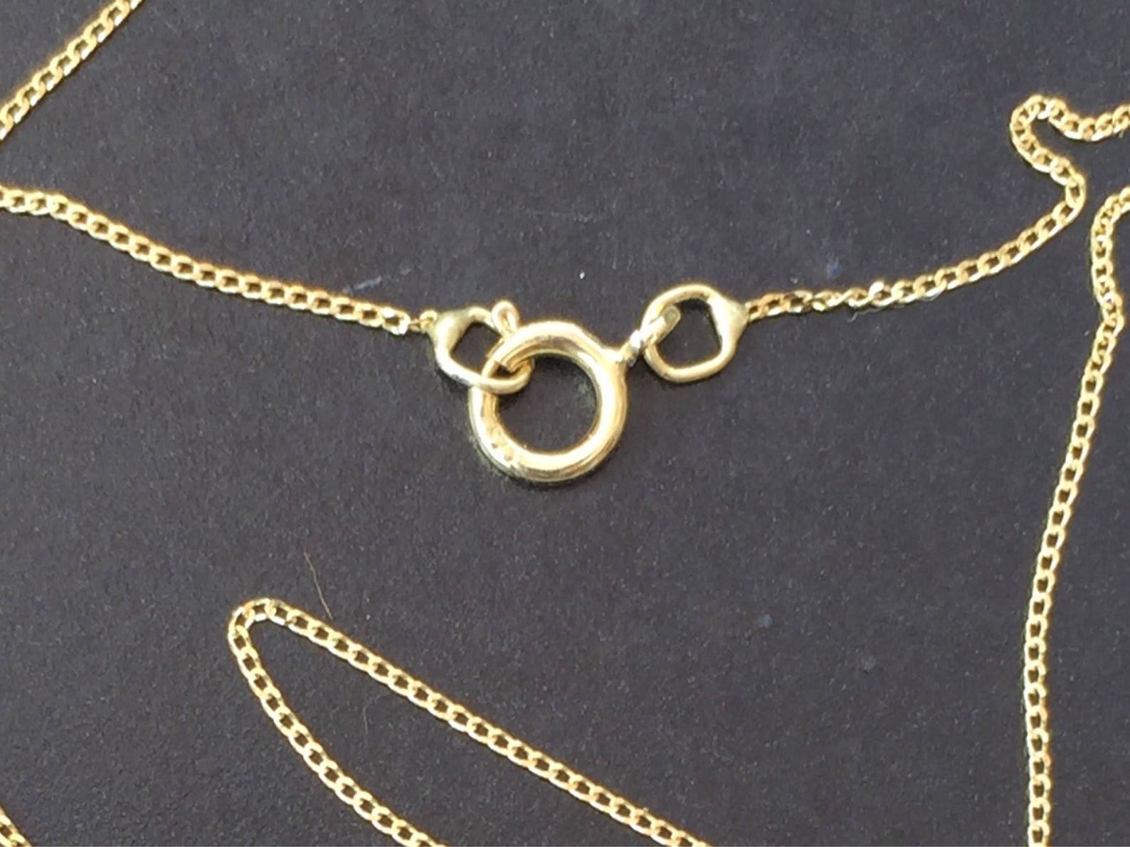 2 Tone Necklace. 9ct Gold Chain With Sterling Silver Tube - Etsy