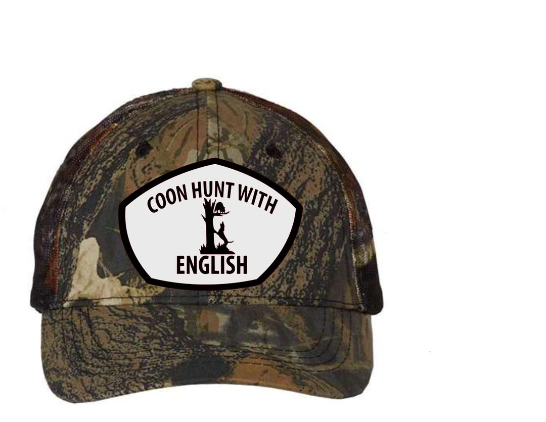 Cap Hat Camouflage Camo Mesh Back Hound Hunt Size Adjustable Coon ...