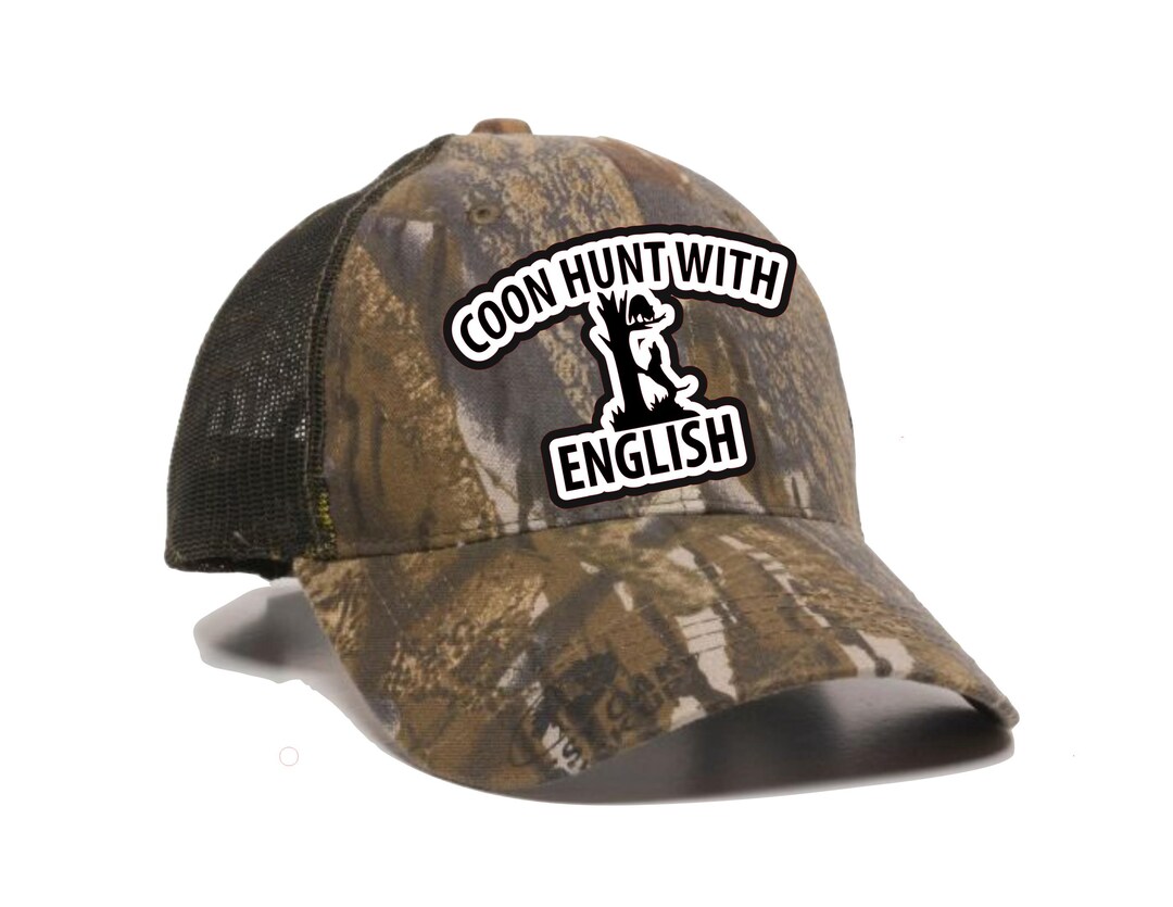 Cap Hat Camouflage Camo Mesh Back Hound Hunt Size Adjustable Coon ...
