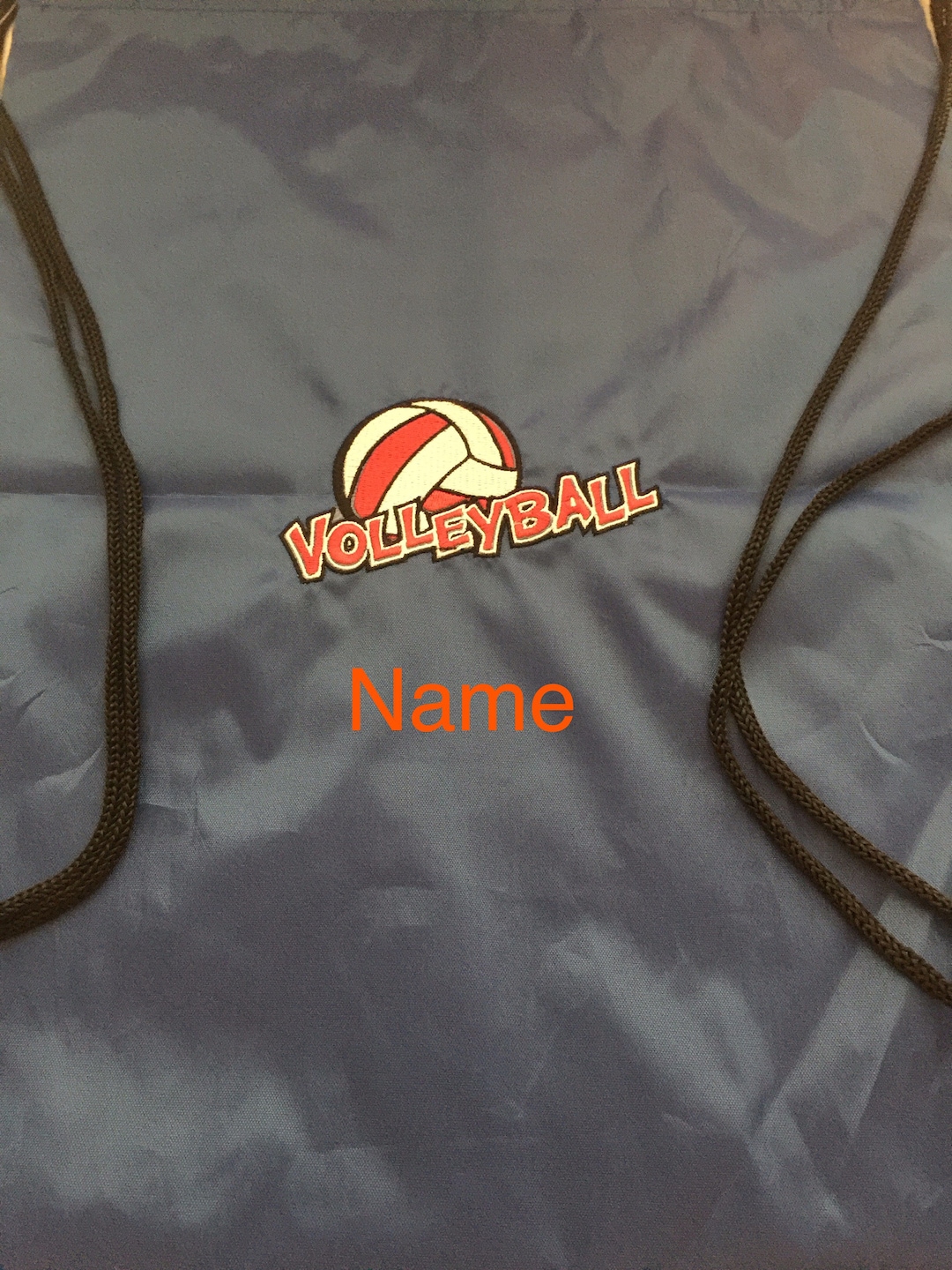 Personalized Embroidered Volleyball Drawstring Backpack - Etsy
