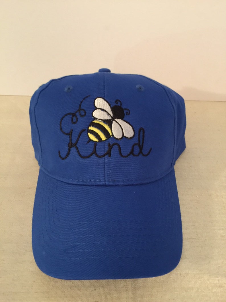 Embroidered Bee Kind Cap - Etsy