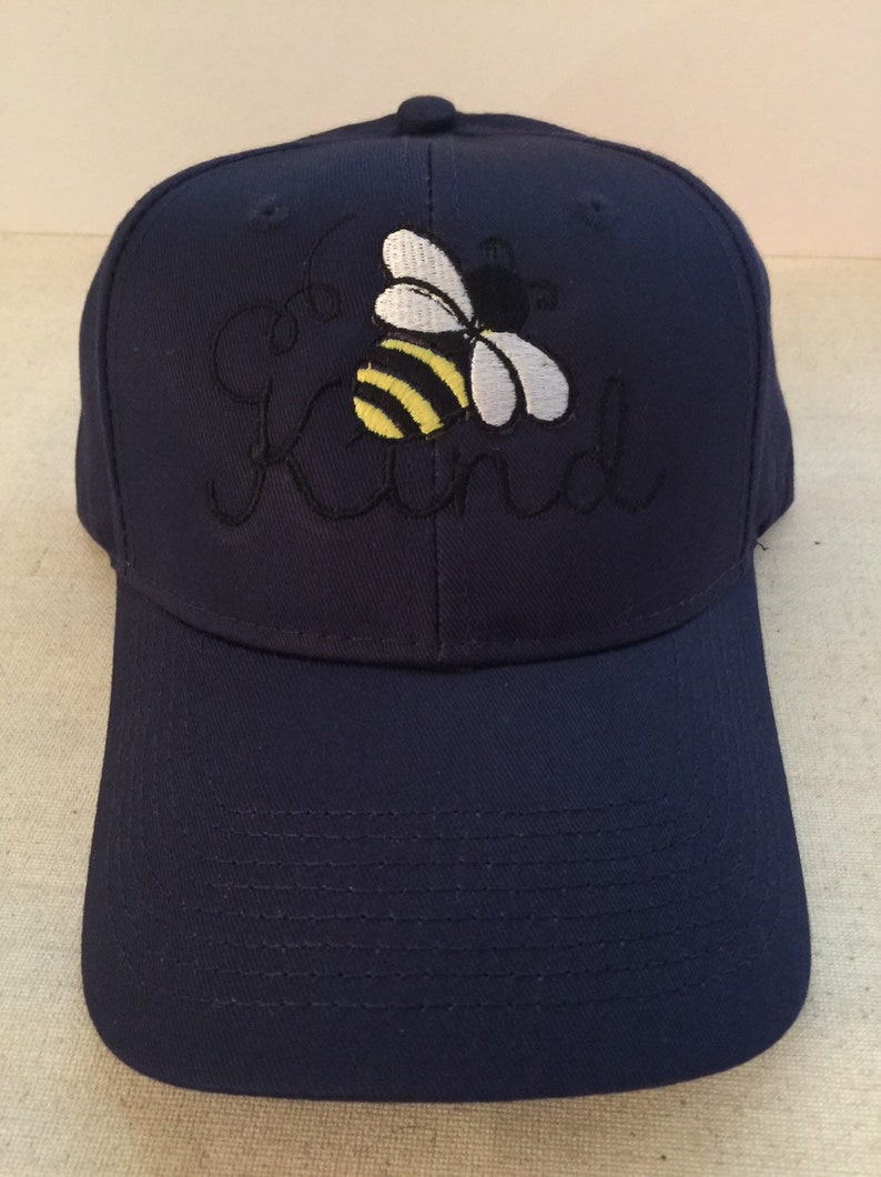 Embroidered Bee Kind Cap - Etsy