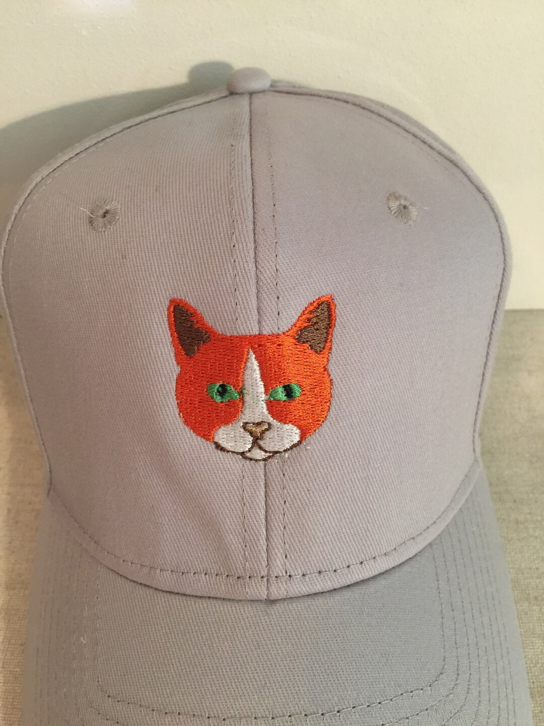 Custom Embroidered Cat Cap - Etsy