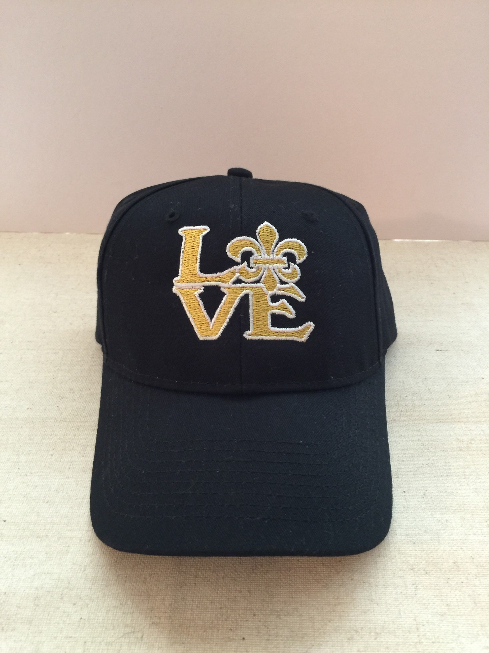 Embroidered Fleur De Lis Love Cap - Etsy
