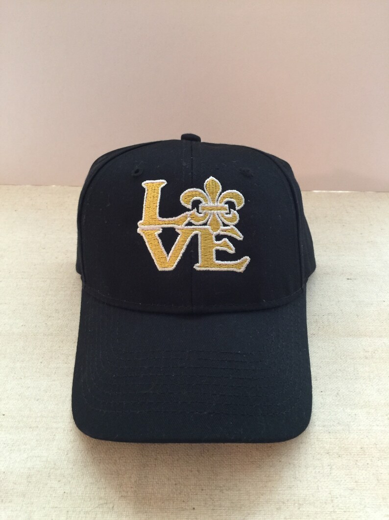 Embroidered Fleur De Lis Love Cap - Etsy