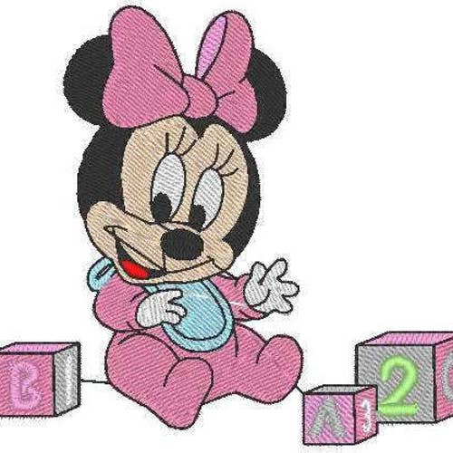 Baby Minnie Mouse Moon Stars Embroidery Design Machine - Etsy