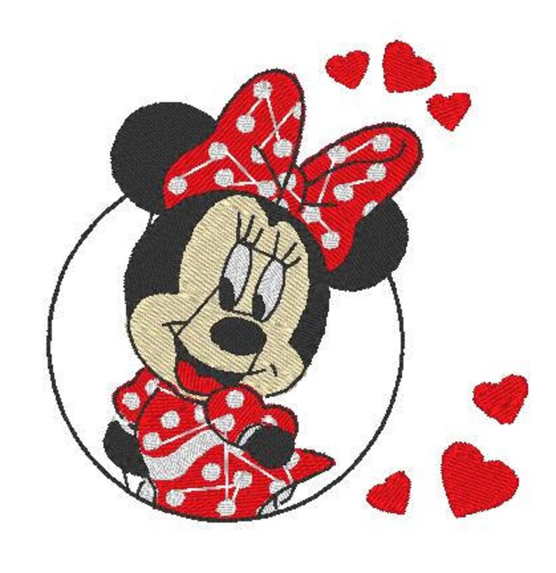 Minnie Mouse Machine Embroidery Designs Mickey Mouse INSTANT - Etsy