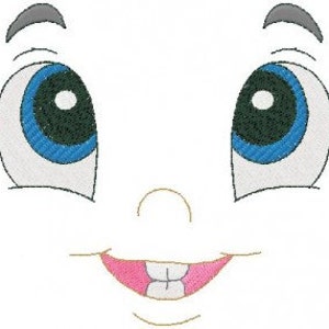 Baby Face Happy Cute Embroidery Machine Designs- Instant Donwload - Etsy