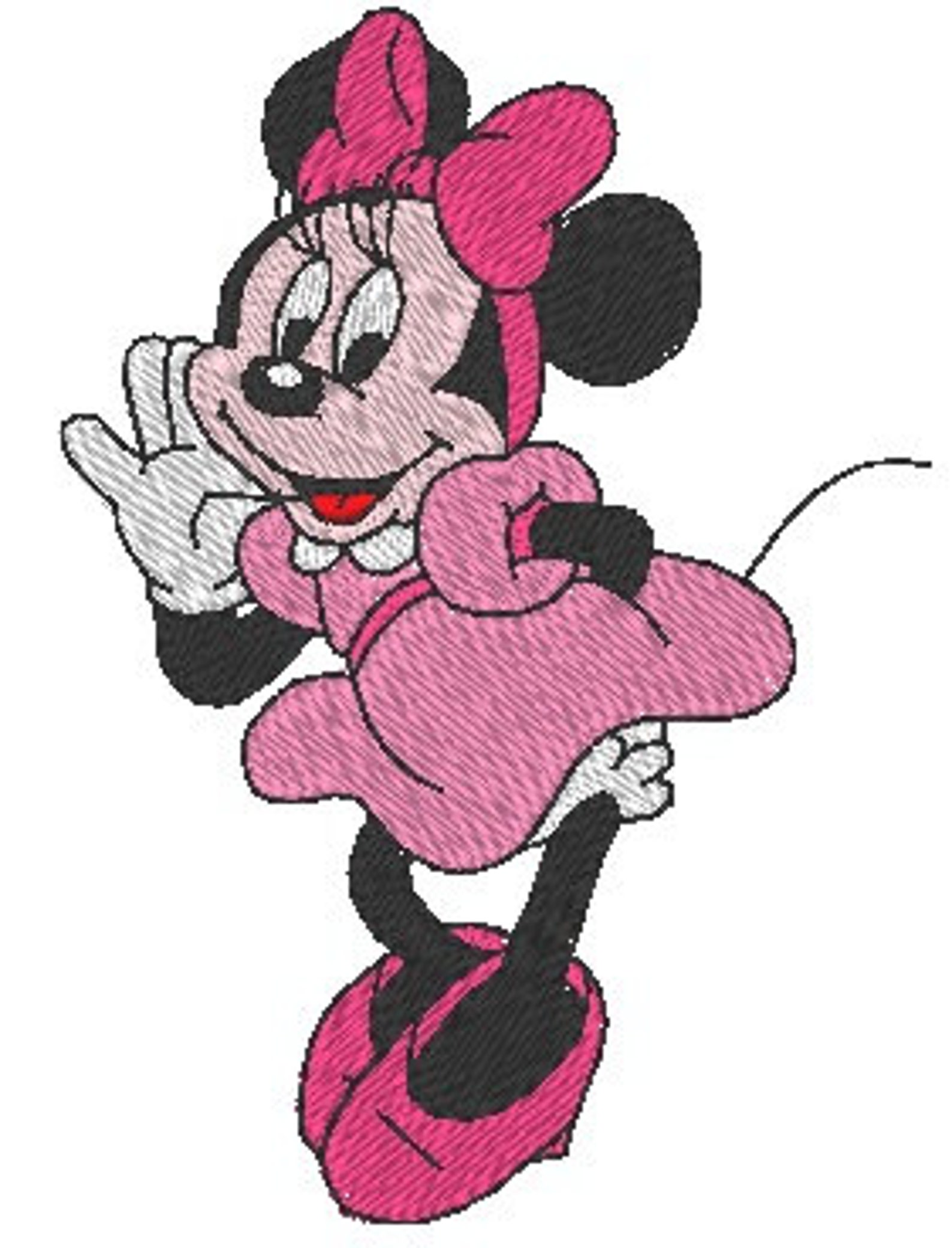 Minnie Mouse Girl Embroidery Machine Designs Instant - Etsy