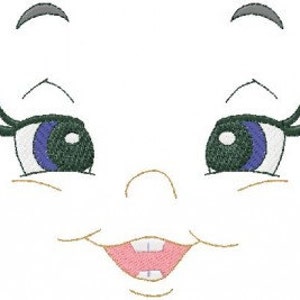 Baby Face Happy Cute Embroidery Machine Designs- Instant Donwload - Etsy
