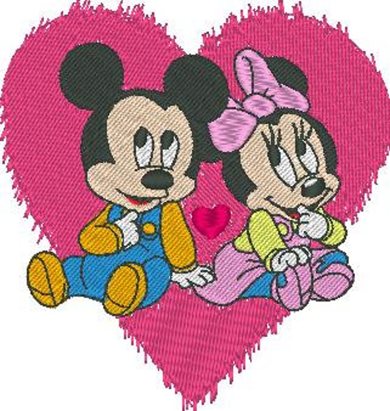Mickey Minnie Mouse Machine Embroidery Designs Mickey Mouse - Etsy