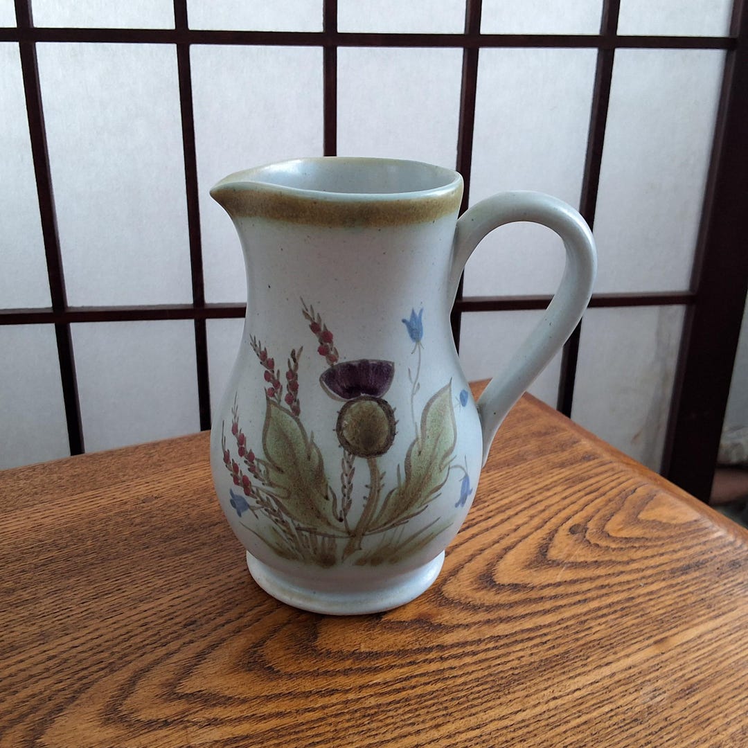 Vintage Buchan Portobello Scotland “thistleware” Stoneware Cream Server ...