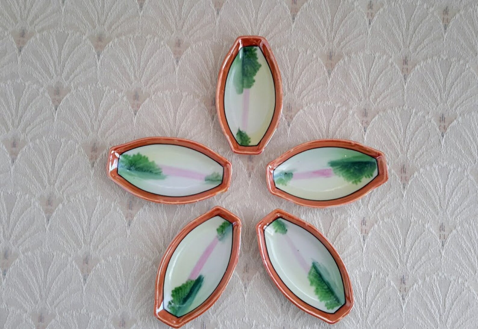 Set of Five 5 Vintage Individual Salt Dips Lusterware | Etsy