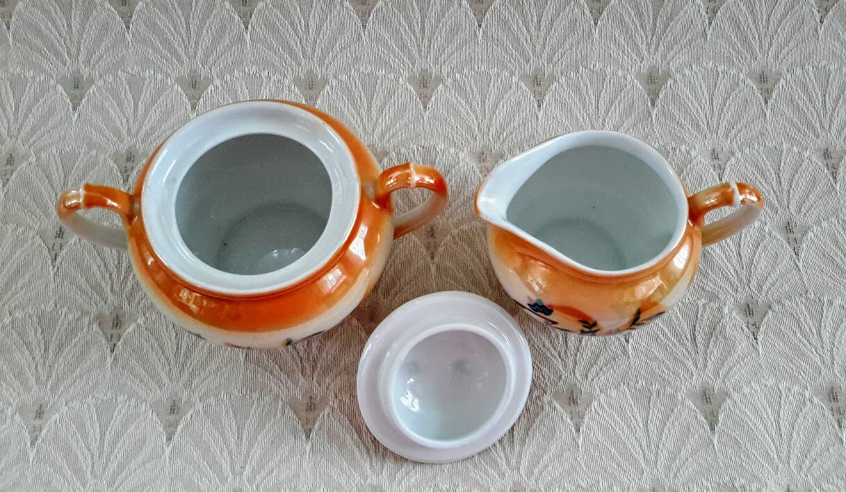 Vintage Lusterware Ceramic Art Déco Sugar Bowl With Cover and | Etsy