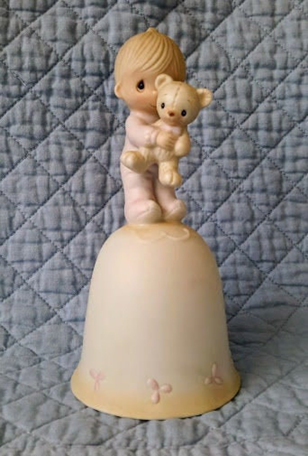 Vintage Precious Moments Boy With Teddy Bear ''jesus Loves Me'' Enesco ...