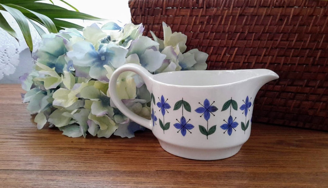 Mid-century Midwinter “roselle” Pattern Ceramic Creamer - Etsy