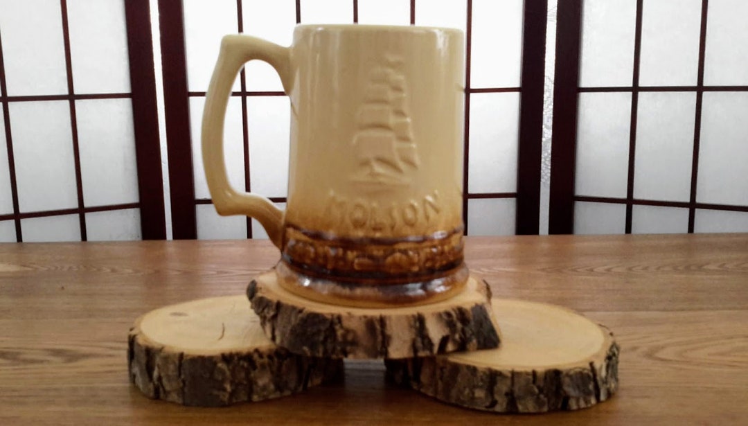 Vintage Beauceware ''molson'' Beer Mug With Sailing Ship Logo Beavers ...