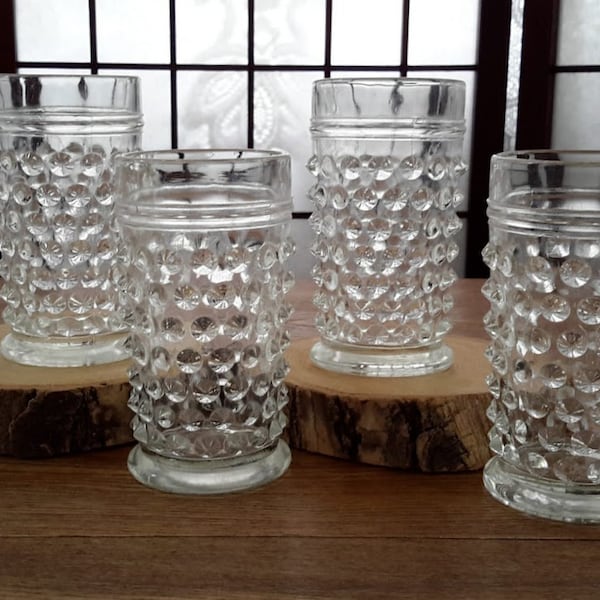 Hobnail Glasses - Etsy