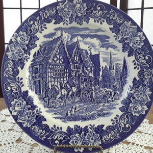 Vintage EIT English Ironstone Tableware England ''dickens Series'' Blue ...