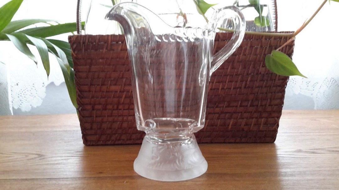 EAPG “frosted Lion” Pitcher or Large Creamer Gillinder & Sons - Etsy