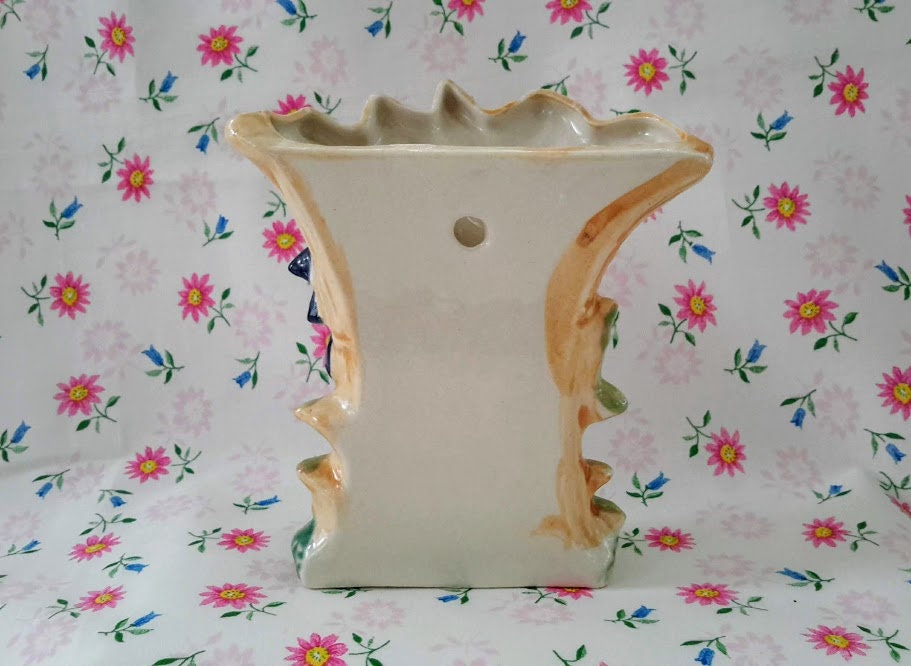 Vintage Ceramic Chicken Rooster Wall Pocket Vase Made in Japan - Etsy