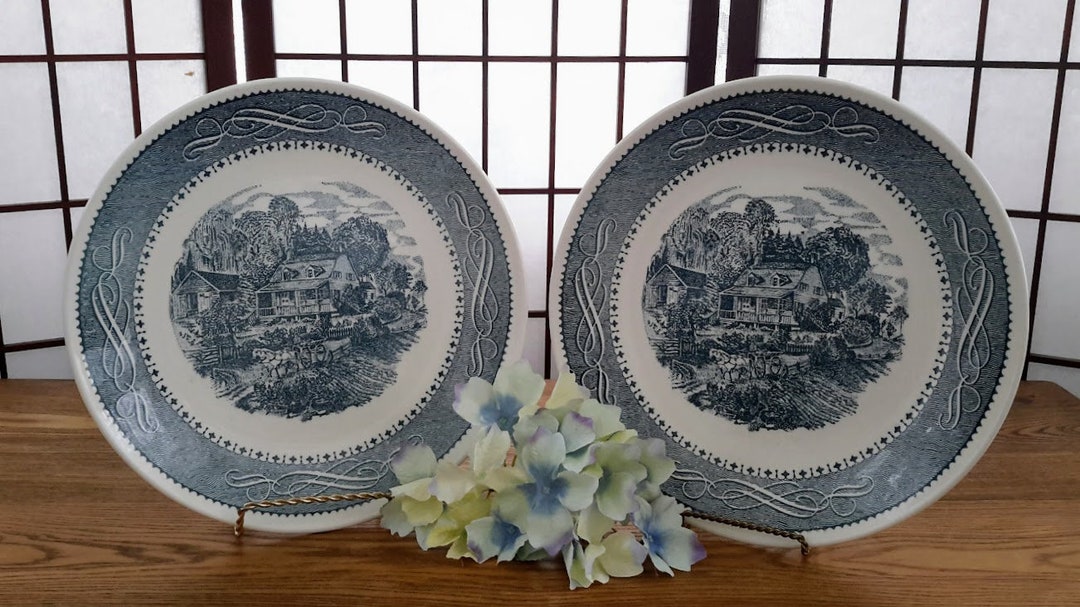 Set of Two Taylor Smith Taylor Currier & Ives ''american Homestead ...