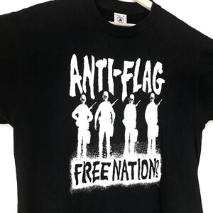 Vintage ANTI-FLAG free Nation Tour T-shirt - Etsy
